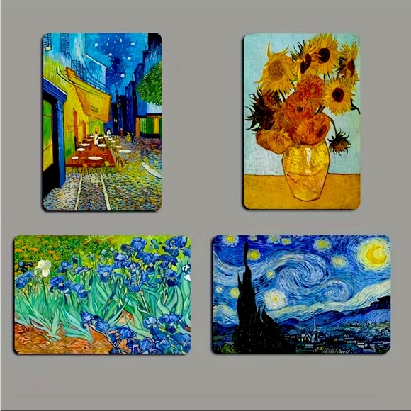 unbranded | Wall Decor | 4pcset World Famous Paintings On Refrigerator ...